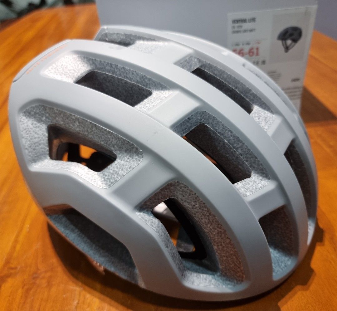 POC Ventral Lite Large 56-61cm 210grams helmet Granite Grey gravel road ...