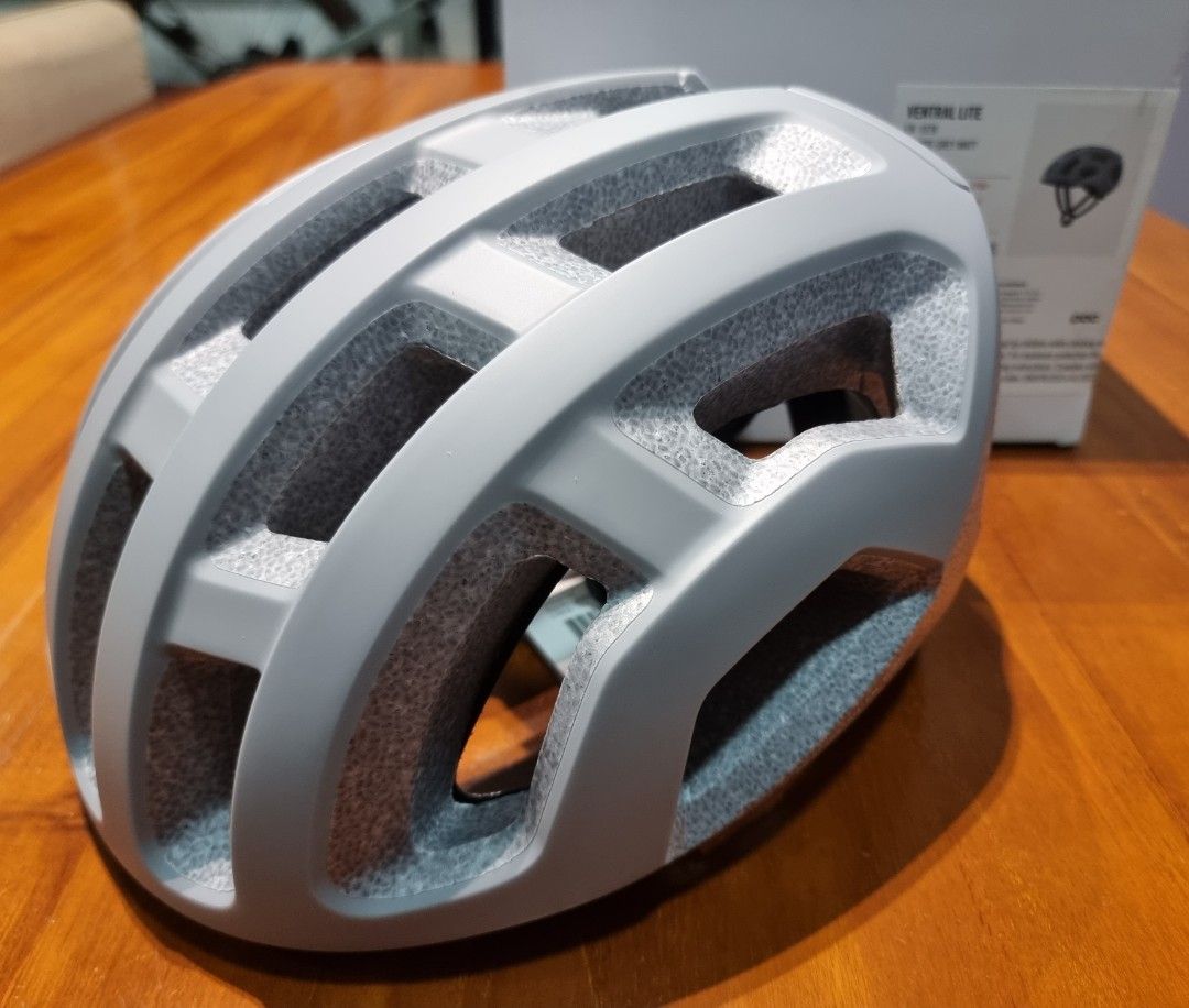 POC Ventral Lite Large 56-61cm 210grams helmet Granite Grey gravel road ...