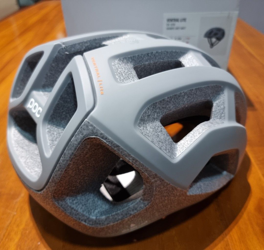 POC Ventral Lite Large 56-61cm 210grams helmet Granite Grey gravel road ...