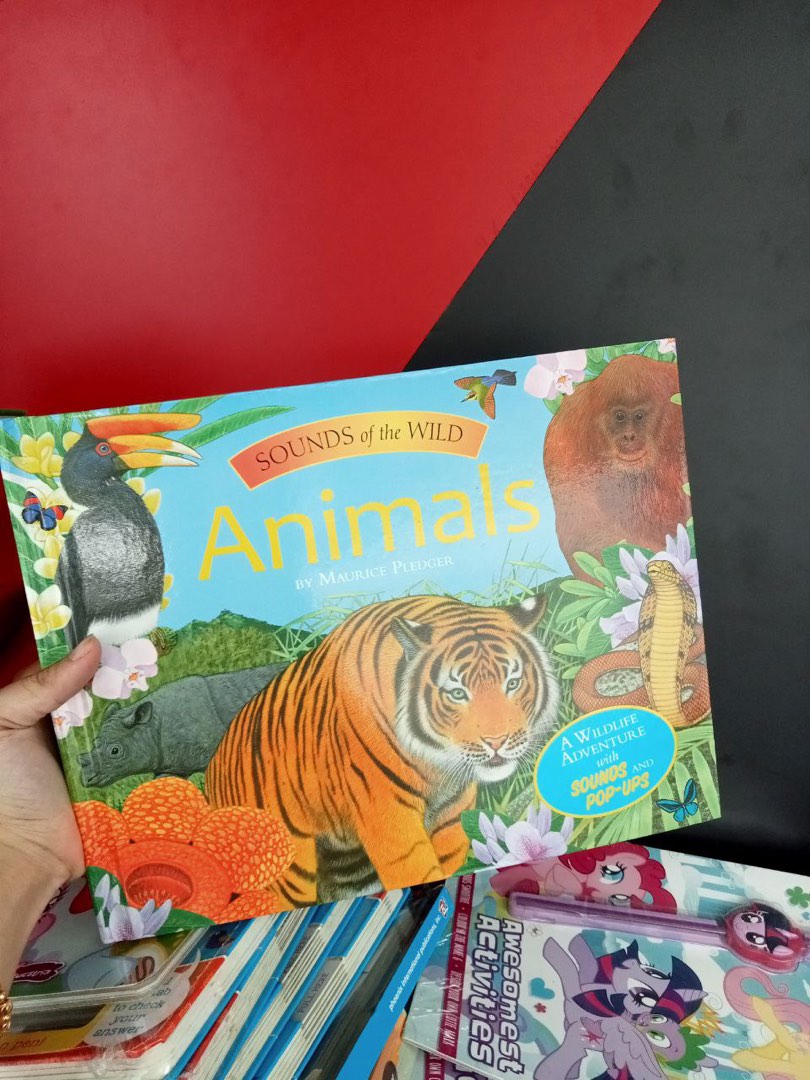 Pop-Up & Sound Book - Wild animals, Hobbies & Toys, Books & Magazines ...