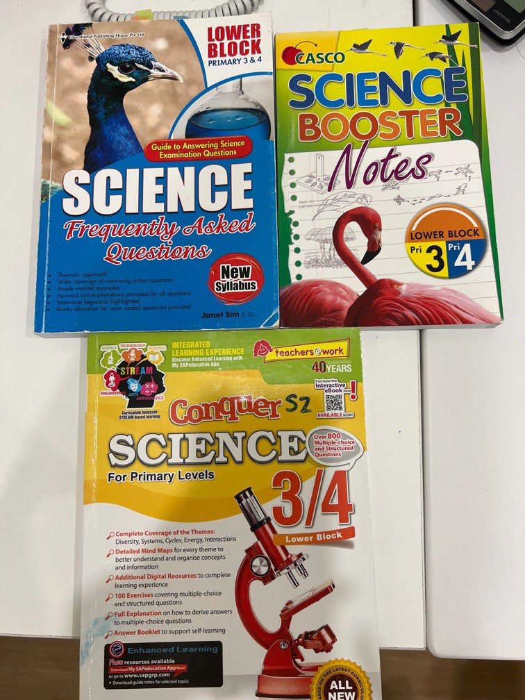 Primary School Science books x 7, Hobbies & Toys, Books & Magazines, Assessment Books on Carousell