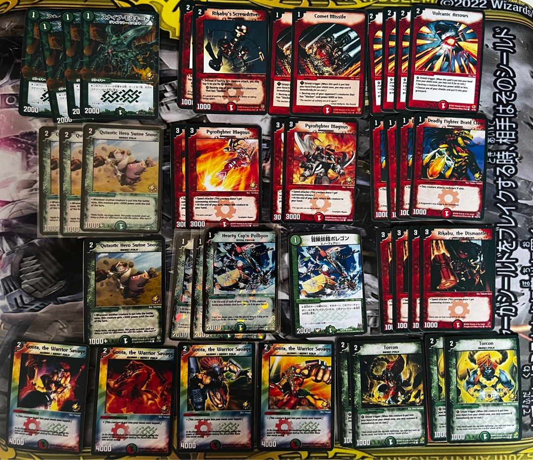 *PROXY* Duel Masters Fire Nature Rush 40 Cards Deck, Hobbies & Toys ...