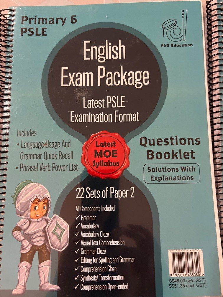 PSLE English Exam Package - latest examination format, Hobbies & Toys ...