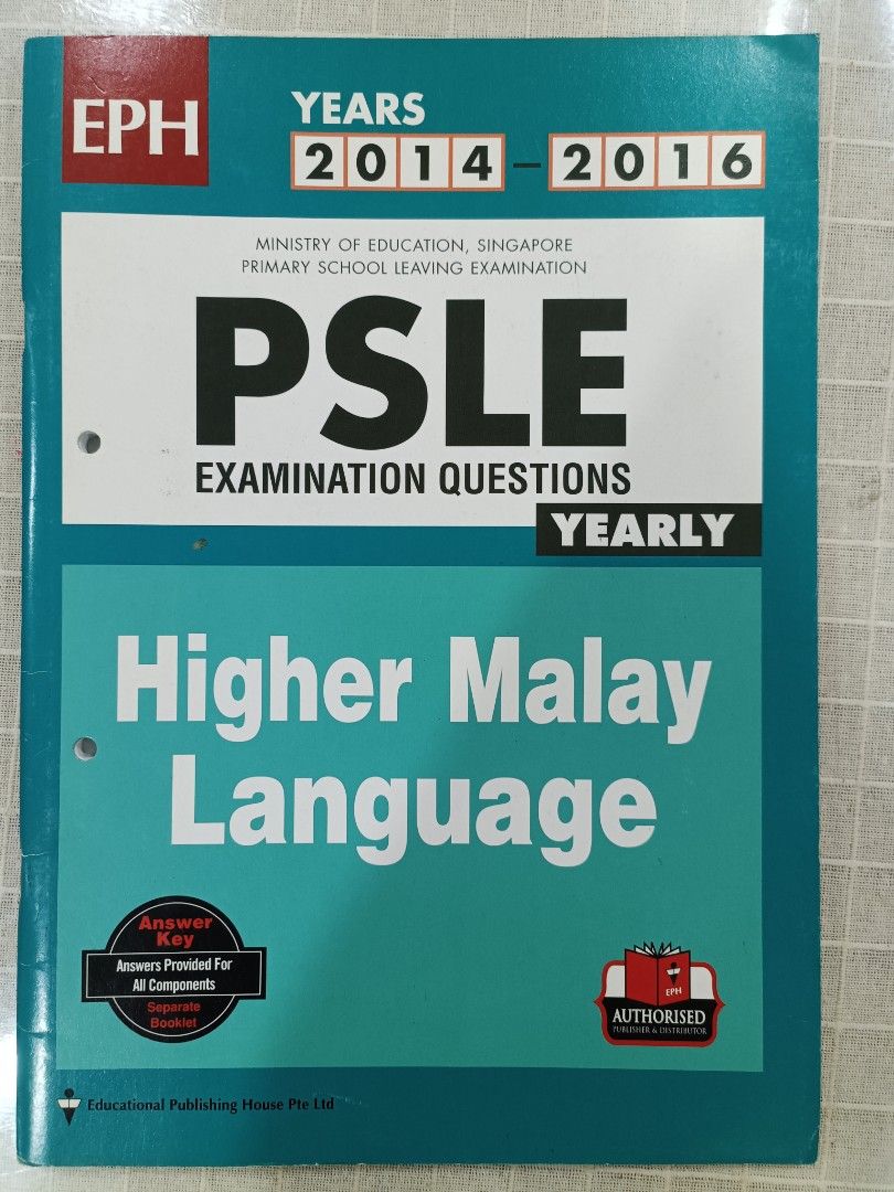 PSLE yearly Higher Malay Language Examination Questions, Hobbies & Toys ...