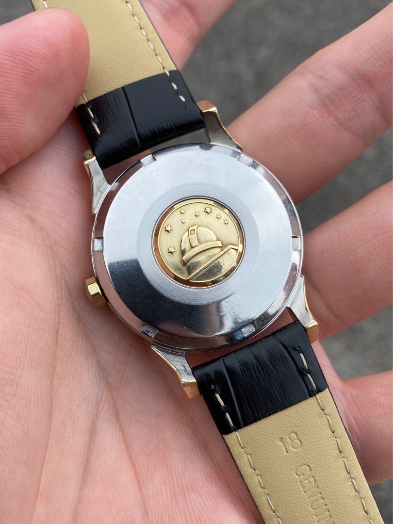 Rare Omega Constellation Gold Pie Pan Dog-Legged Lugs - Ref. 168.005 Two-Tone Date - Cal. 561 ...