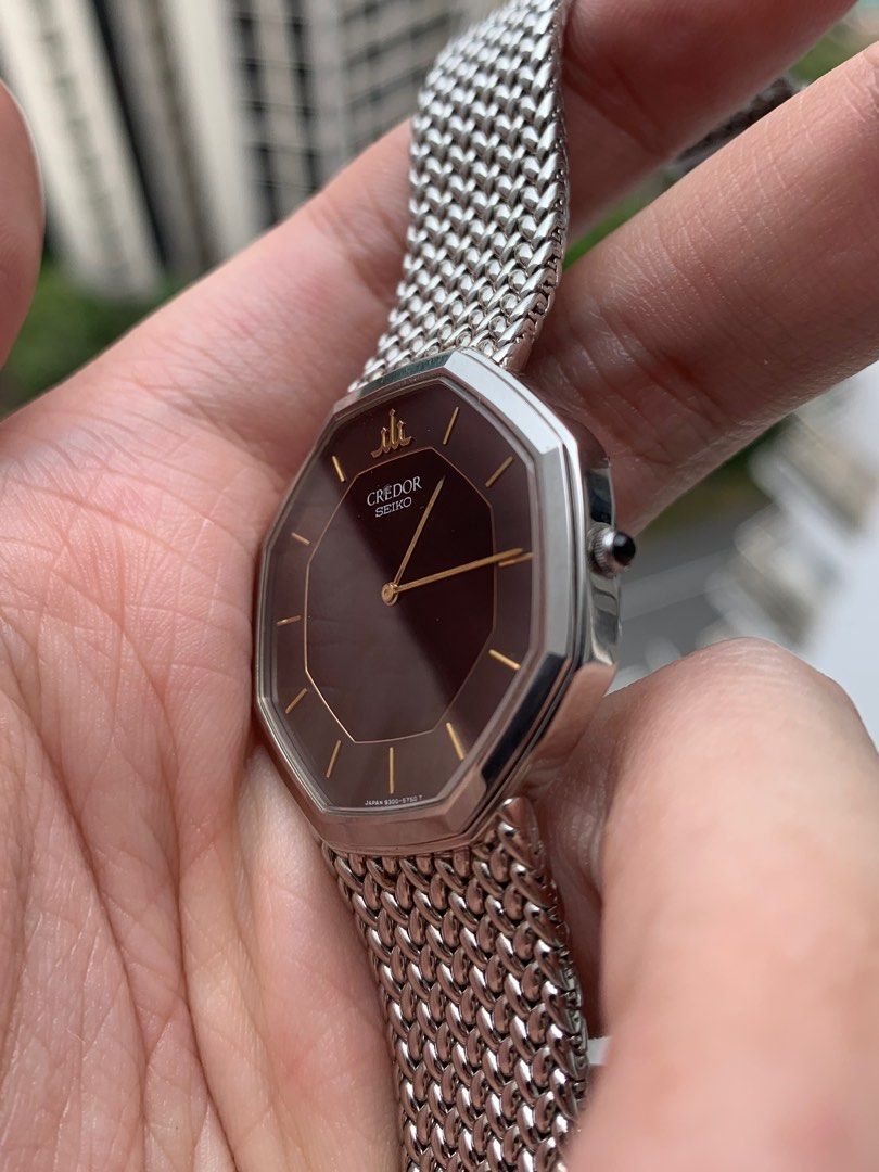 (Rare) Seiko Credor octagon integrated bracelet, Men's Fashion, Watches ...