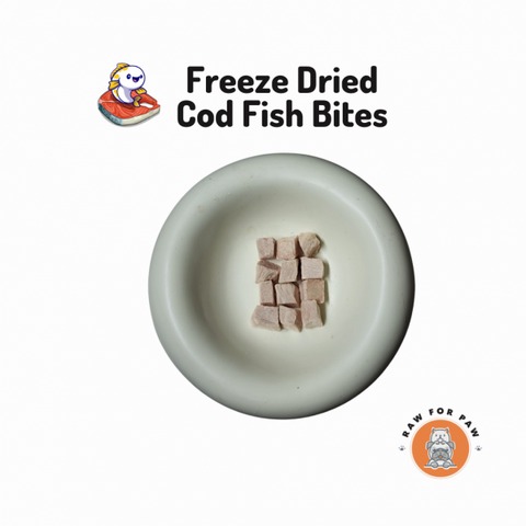 Raw for Paw Wild-Caught Cod Fish Bites | Freeze-Dried Raw Treats ...