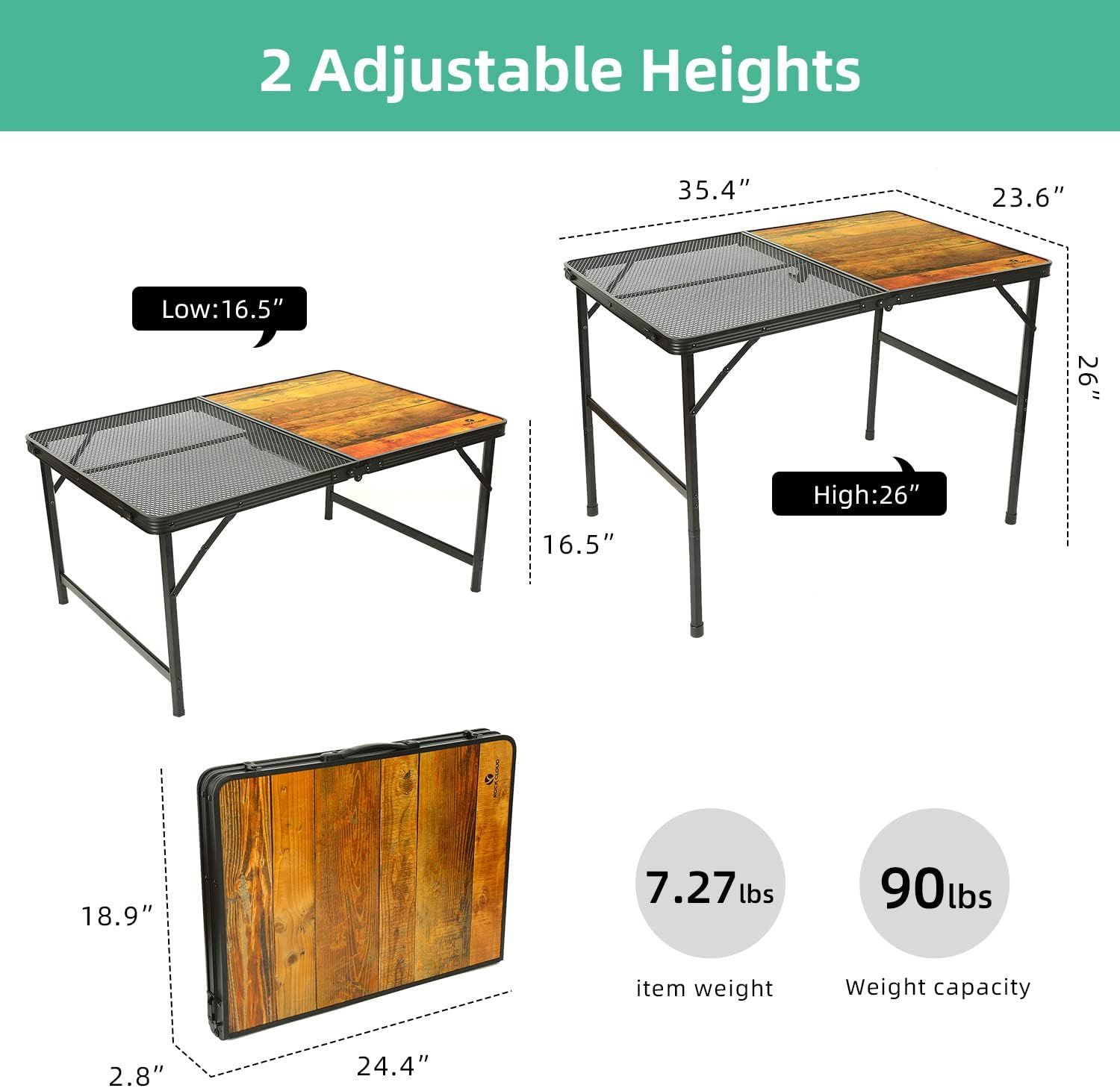 rock cloud camping table