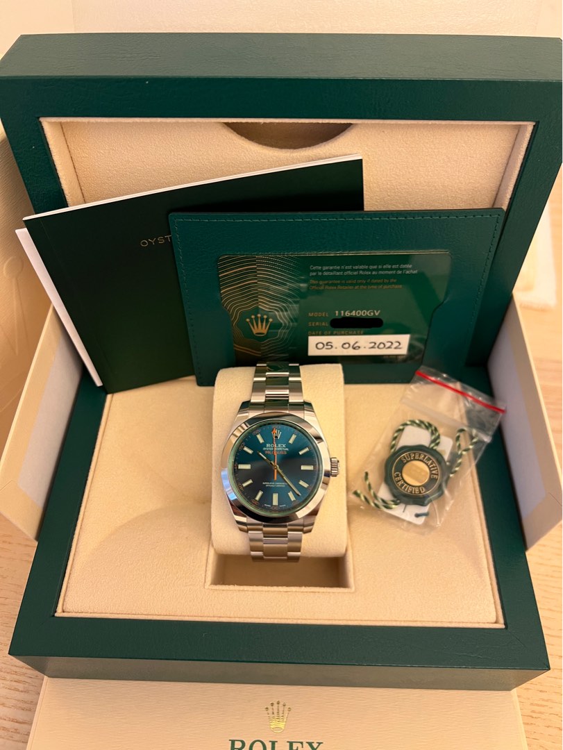 Rolex Milgauss GV Blue (Z-Blue) - 2022, Luxury, Watches on Carousell