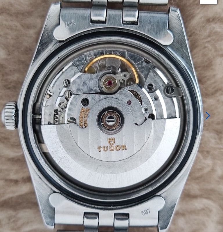 ROLEX-TUDOR Oysterdate 74034 LINEN Dial Automatic 18K WG & Steel 34mm ...