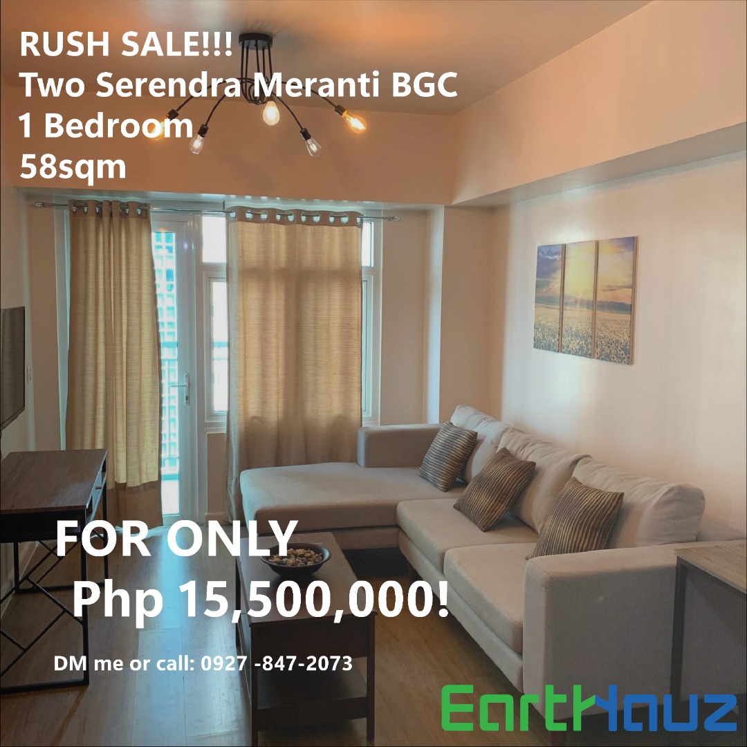 RUSH SALE! 1 Bedroom at Two Serendra Meranti BGC Taguig, Property, For ...