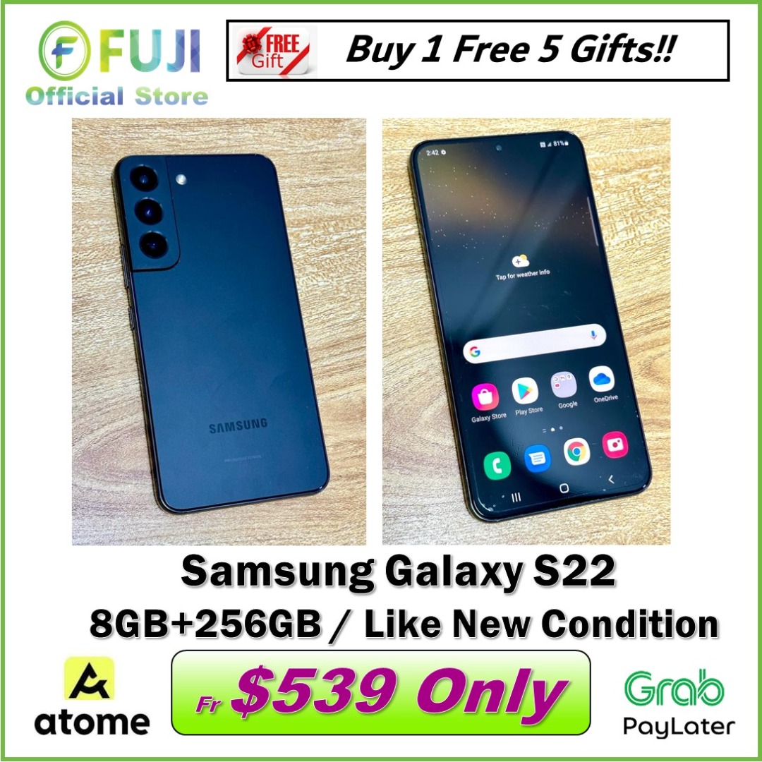 Samsung Galaxy S22 - 8GB RAM + 256GB - Very New Condition - Instalment ...