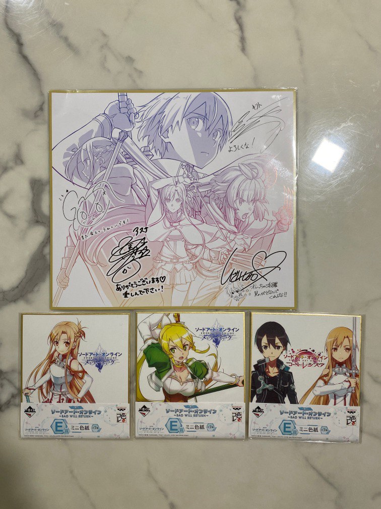 SAO Shikishi, Hobbies & Toys, Stationery & Craft, Art & Prints on Carousell