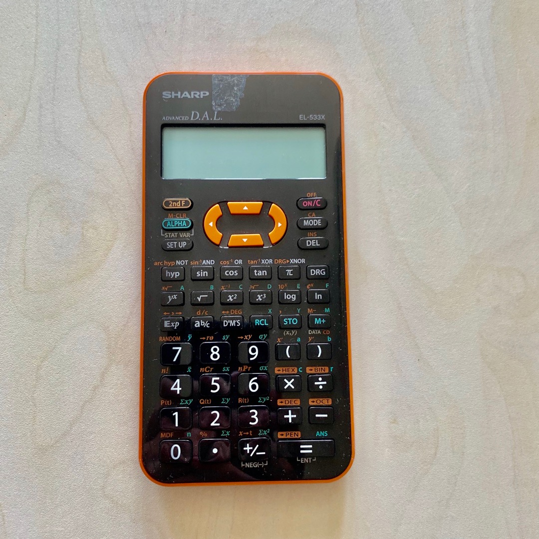 Scientific calculator SHARP EL-533X approved for PSLE, Hobbies & Toys, Stationery & Craft ...