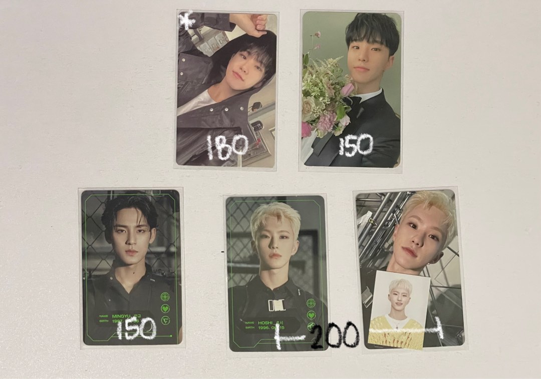 Seventeen Mingyu Hoshi assorted PC, Hobbies & Toys, Memorabilia ...