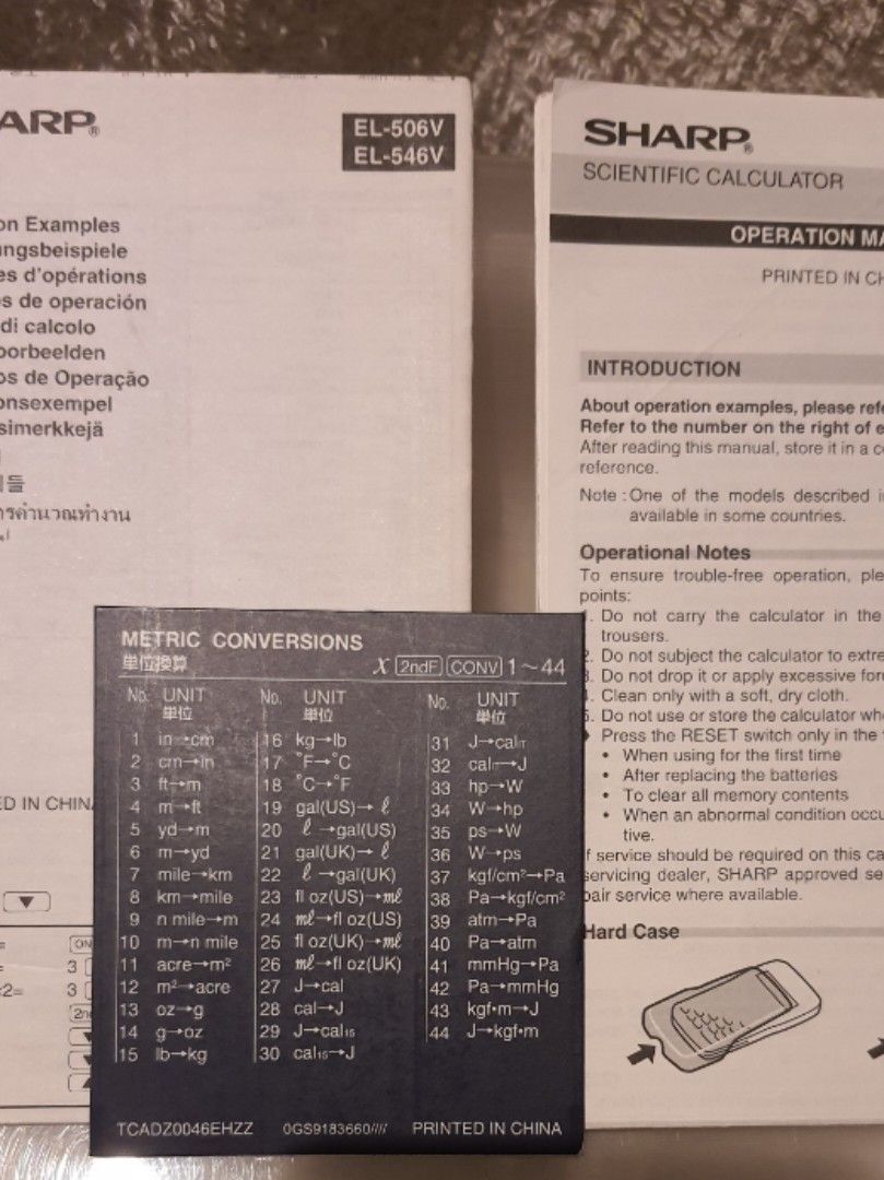 SHARP EL-506V Calculator dse 計算機 計數機, 電腦＆科技, 商務用科技產品 - Carousell