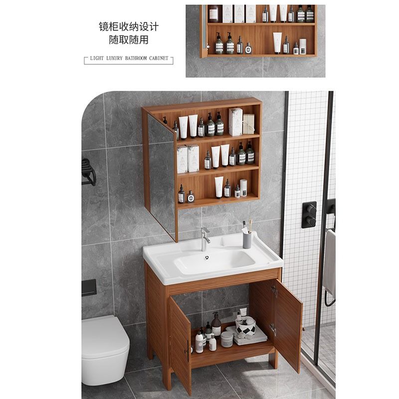 Simple Space Aluminum Bathroom Cabinet Small Apartment Bathroom Wash ...