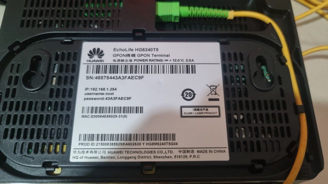 Singtel Router( Huawei), Computers & Tech, Parts & Accessories ...