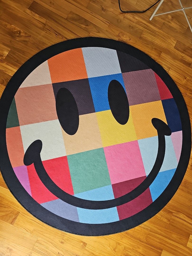 smiley floor mat/carpet, Furniture & Home Living, Home Decor, Carpets ...