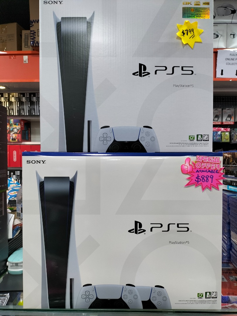 Sony PS5 Disc Console / With 2 Controller Bundle Available, Video ...