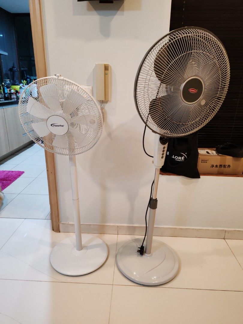 Standing Fan x 2 Free Self Collect, Furniture & Home Living, Lighting ...
