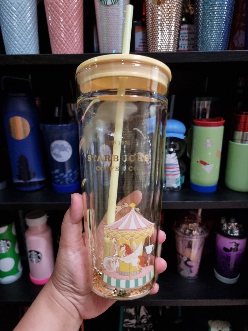Starbucks carousel glass cup limited edition, Kitchen & Appliances di ...