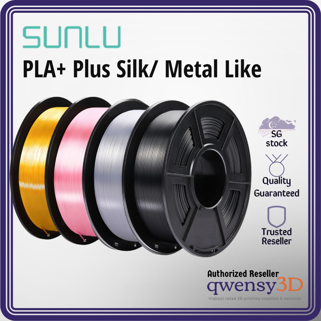 Sunlu PLA+ Plus Metal-like Silky Filaments - High-Quality 3D Printing ...