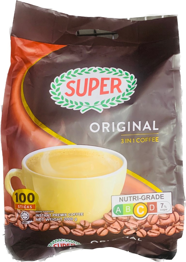 SUPÉR COFFEE ORIGINAL 3 in 1 100PCS/18G, Food & Drinks, Beverages on ...