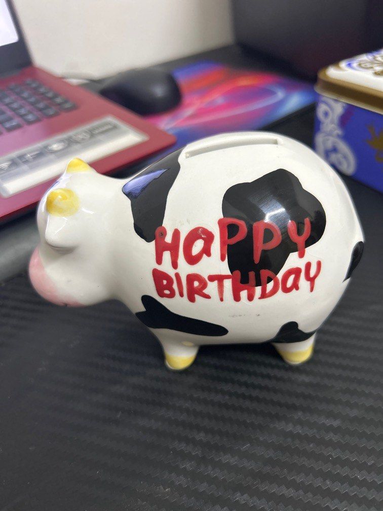 Tabung Happy Birthday Lembu Comel, Hobbies & Toys, Collectibles ...