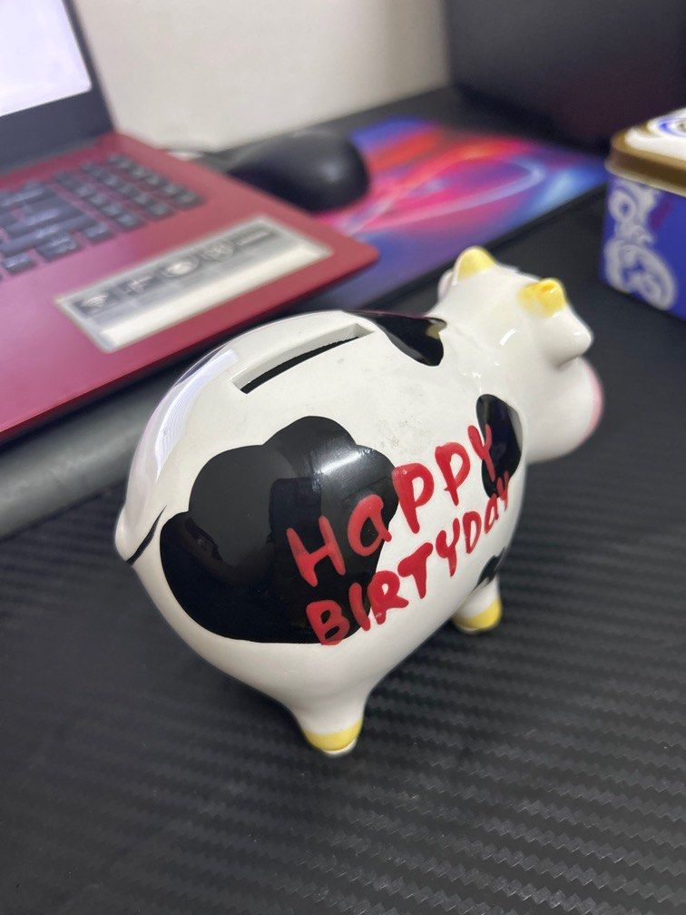 Tabung Happy Birthday Lembu Comel, Hobbies & Toys, Collectibles ...