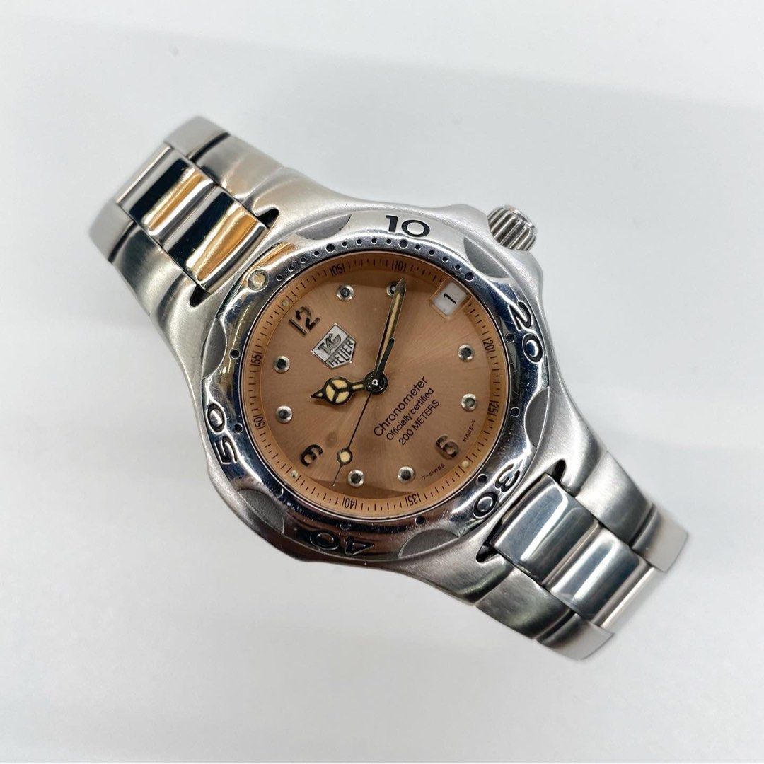 TAG Heuer Kirium Chronometer 200m Salmon Dial, Barang Mewah, Jam Tangan ...