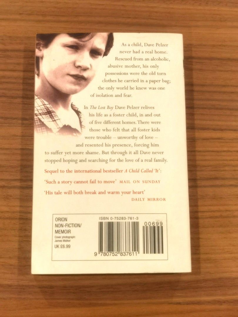 The Lost Boy Book By Dave Pelzer, Hobbies & Toys, Books & Magazines ...