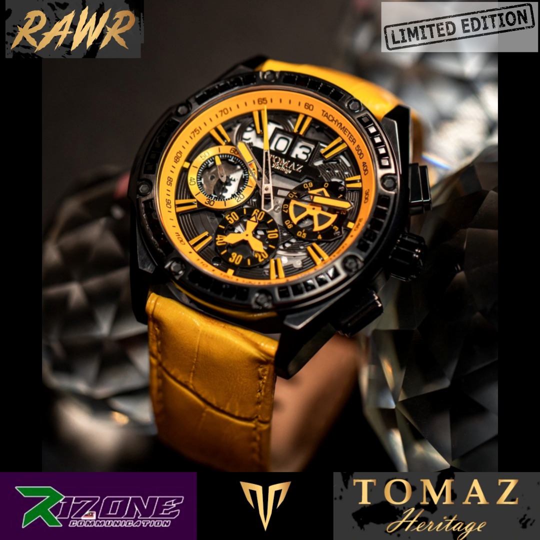 TOMAZ Watch RAWR III TW024A-D3 [Black/Yellow] Black Swarovski / New ...