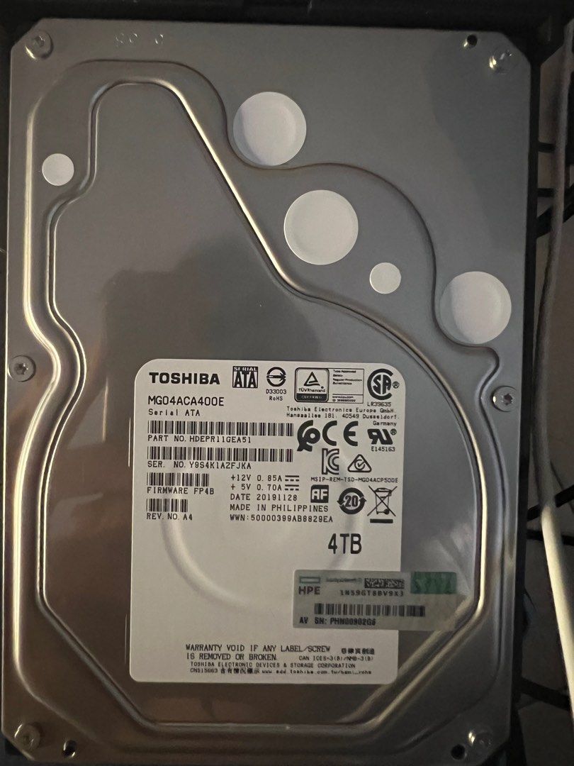 Toshiba 4tb HDD (Game Emulator Launcher), Computers & Tech, Parts ...
