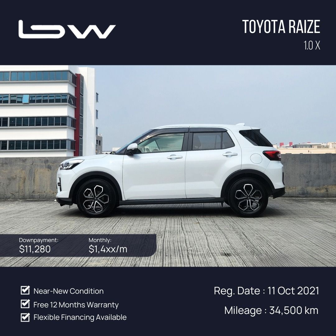 Toyota Raize 1.0 X (A), Cars, Used Cars on Carousell