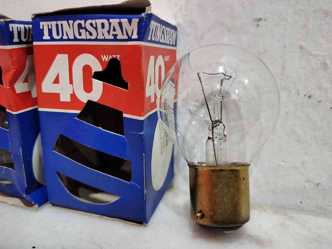 Tungsram made in Hungary bulb mentol lampu light lamp vintage antik antique lama old rare ...
