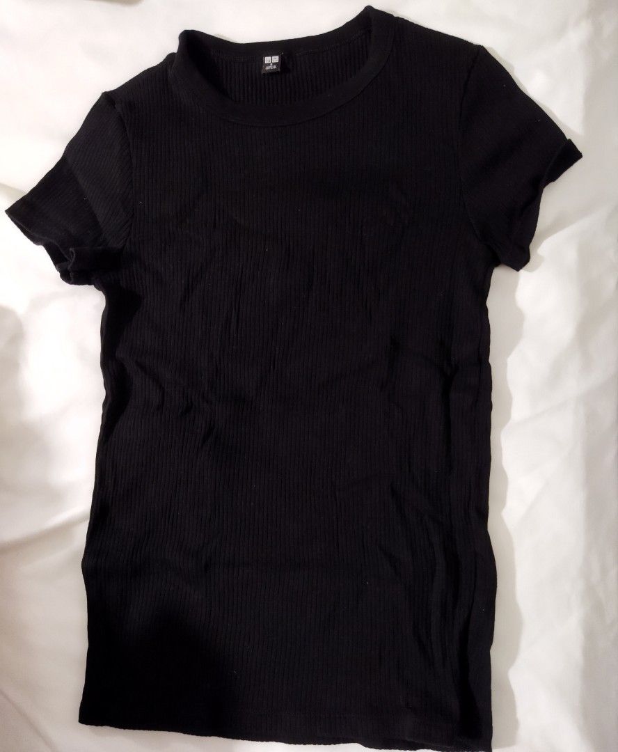 Uniqlo ribbed tees, Women's Fashion, Tops, Blouses on Carousell