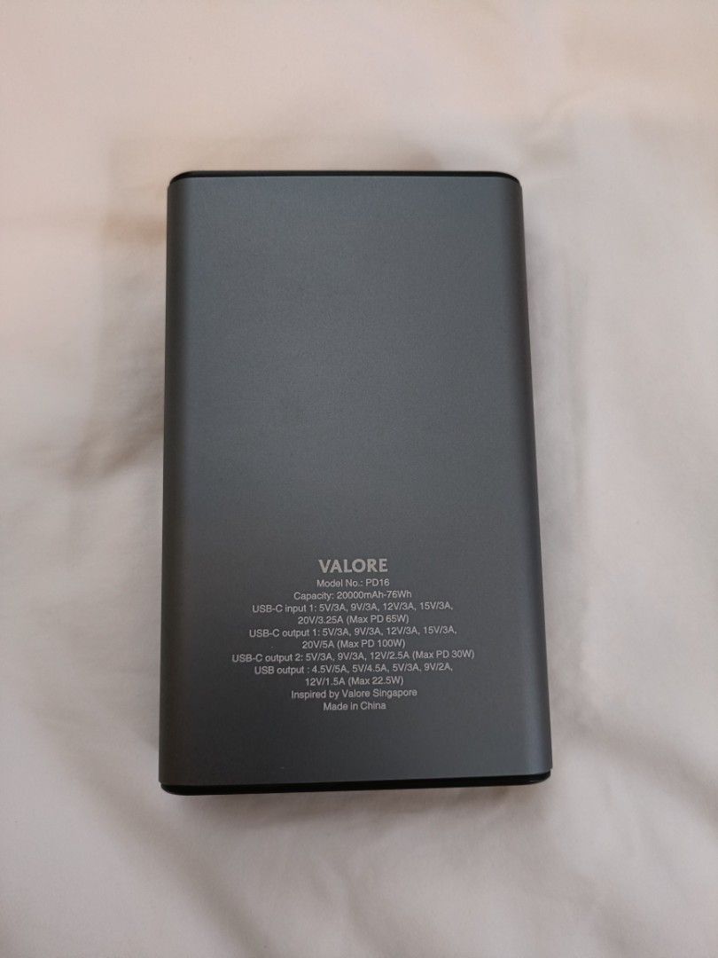 Valore 130W-PD 20000mAh Power Bank (PD16) | Laptop & Phone Power Bank ...