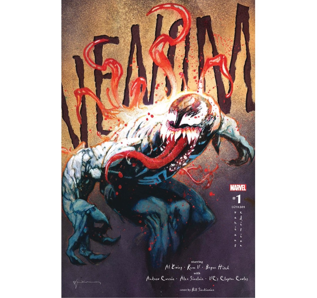 VENOM #1 (2021) 1:25 Bill Sienkiewicz Variant, Hobbies & Toys, Books & Magazines, Comics & Manga ...