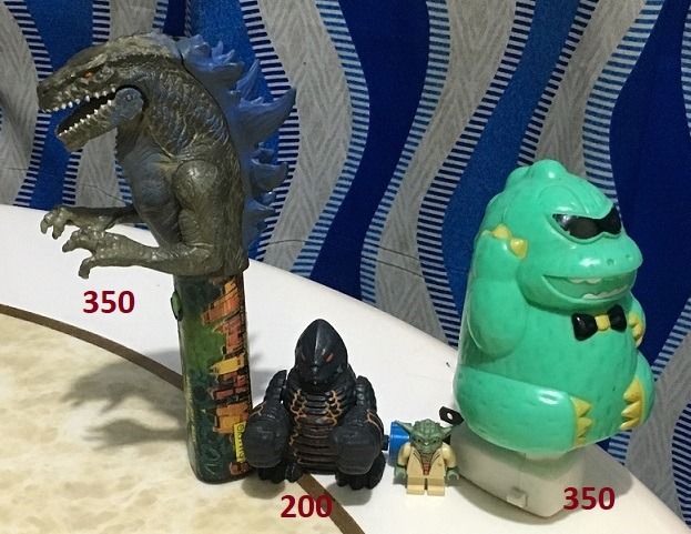 Vintage 90's Godzilla Exo skeleton action figures japanese markings VT ...