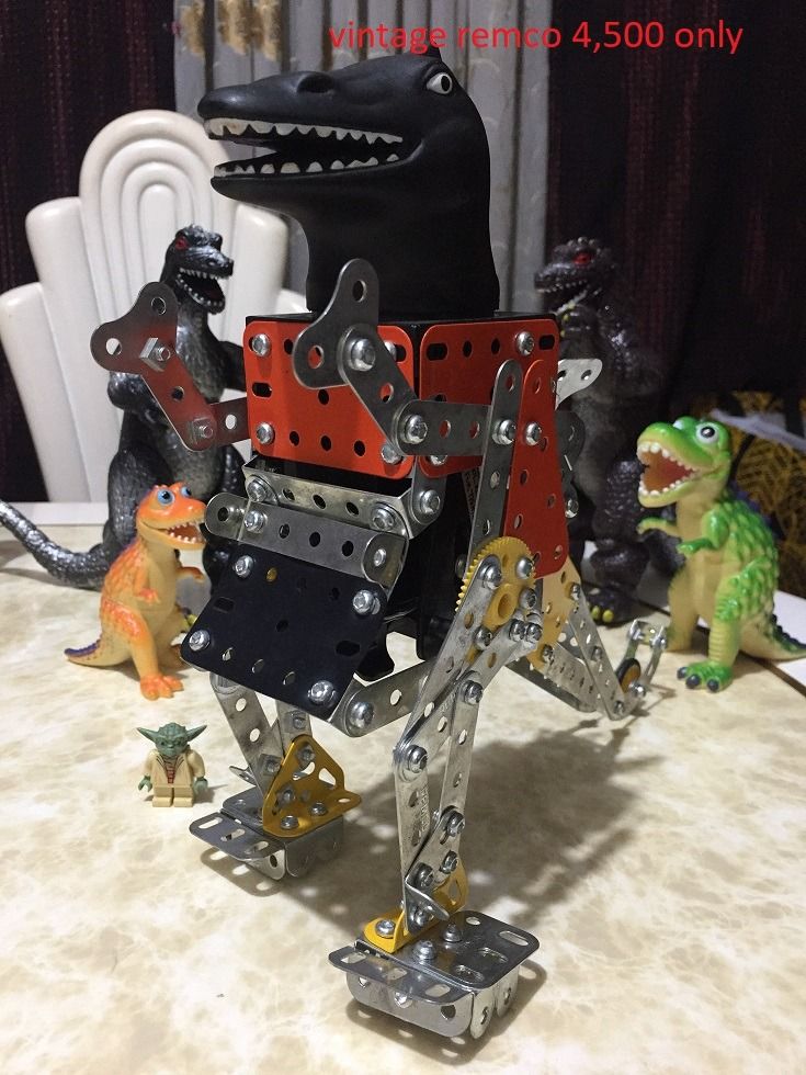 Vintage 90's Godzilla Exo skeleton action figures japanese markings VT ...