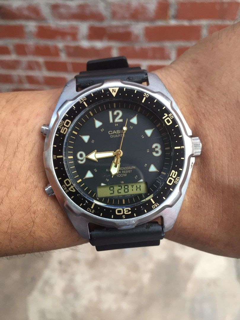 Vintage Casio Arnie Diver AMW-320D, Men's Fashion, Watches ...