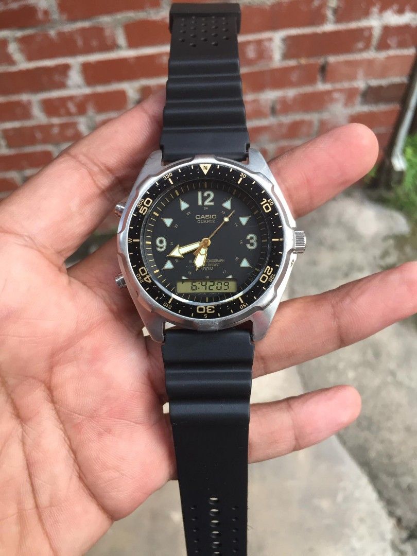 Vintage Casio Arnie Diver AMW-320D, Men's Fashion, Watches ...