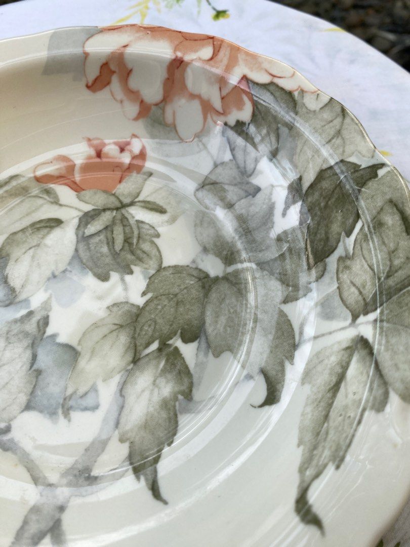 Vintage Hadida Fine Bone China Saucer Plate, Furniture & Home Living ...