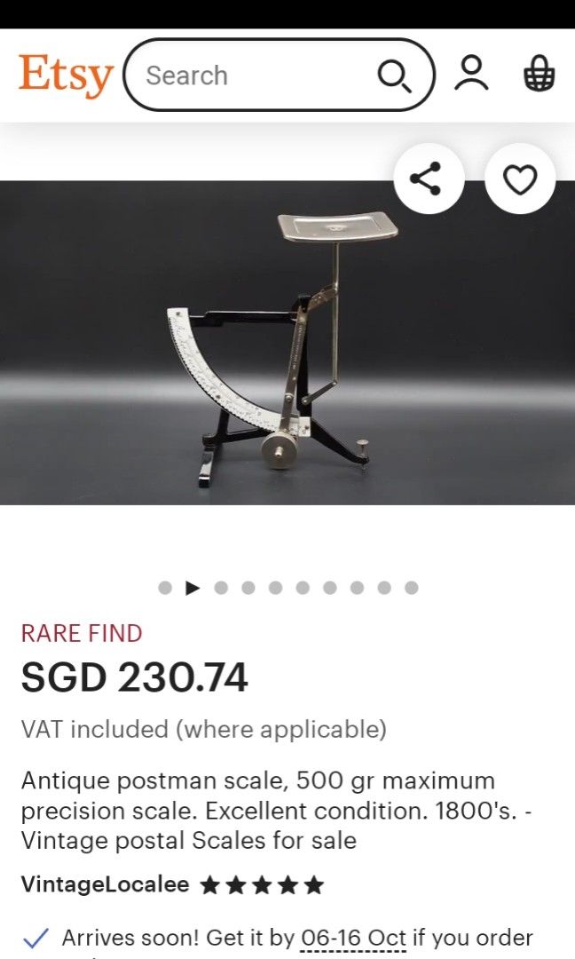 Vintage Pendulum weighing scale Germany, Health & Nutrition, Health ...