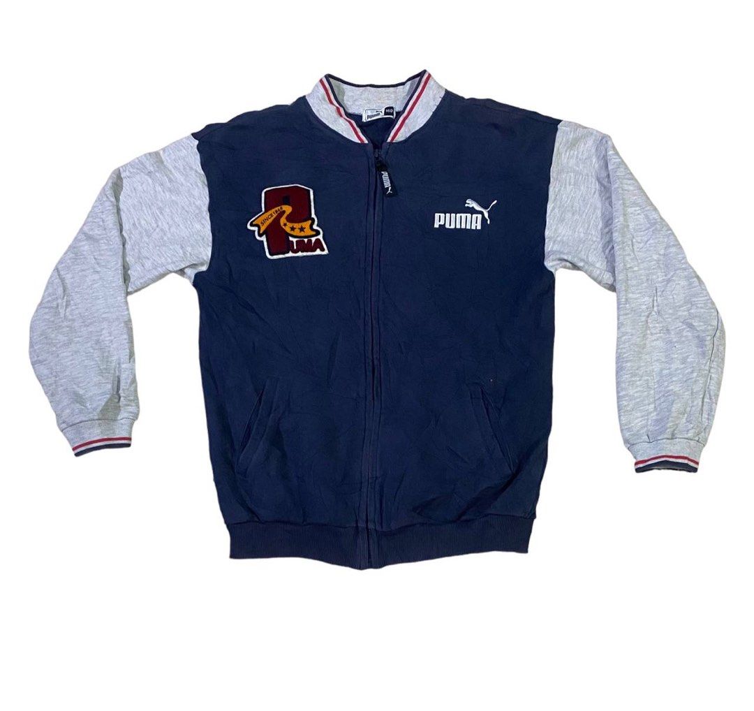 Vintage PUMA Varsity Jacket, Men's Fashion, Activewear on Carousell