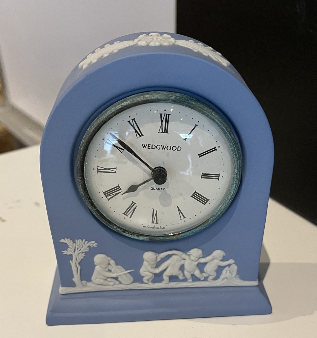 Wedgewood Jasperware Clock, Furniture & Home Living, Home Decor, Clocks ...