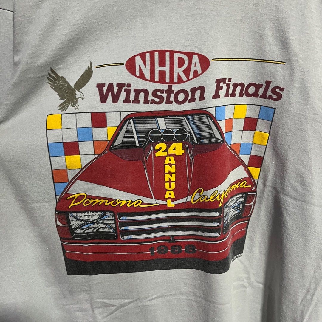 (XL) Vintage 1988 NHRA Winston Final T-shirt, Men's Fashion, Tops ...