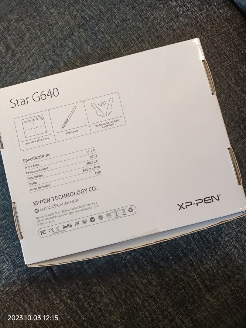 Xp-pen Drawing Tablet Star G640, Computers & Tech, Parts & Accessories ...