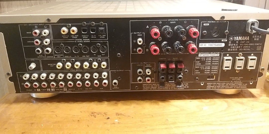 Yamaha DSP-A5 Natural sound amplifier, 音響器材, Soundbar、揚聲器、藍牙喇叭、耳擴 - Carousell